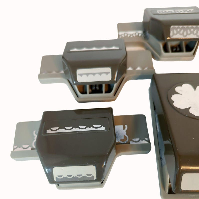 Stampin up Set of 9 Scrapbooking Craft Paper Punches - Border Flower ...