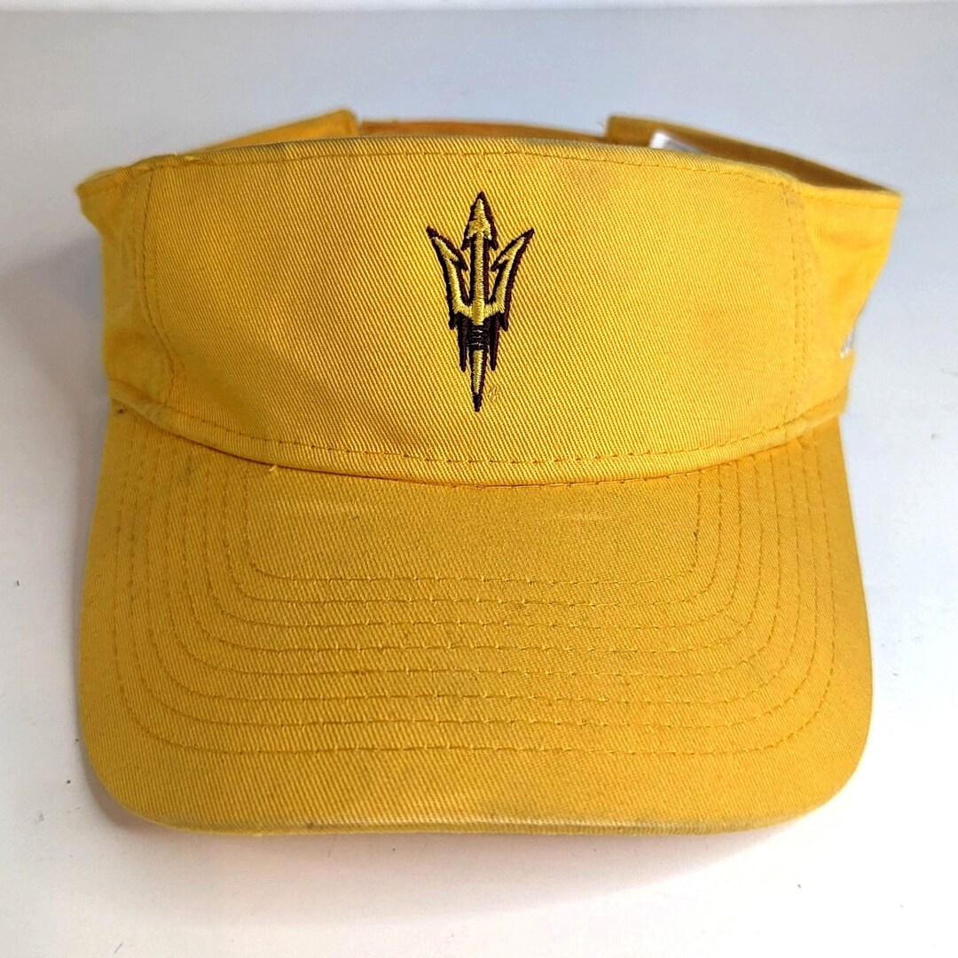 Vintage Adidas ASU Yellow Sun Visor Tennis Golf Hat Arizona State ...
