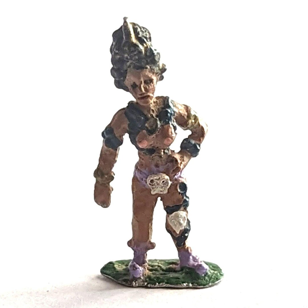 Vintage Mcewan Miniatures Female Chaotic Cleric WZ-14 D&D Metal Fantasy ...