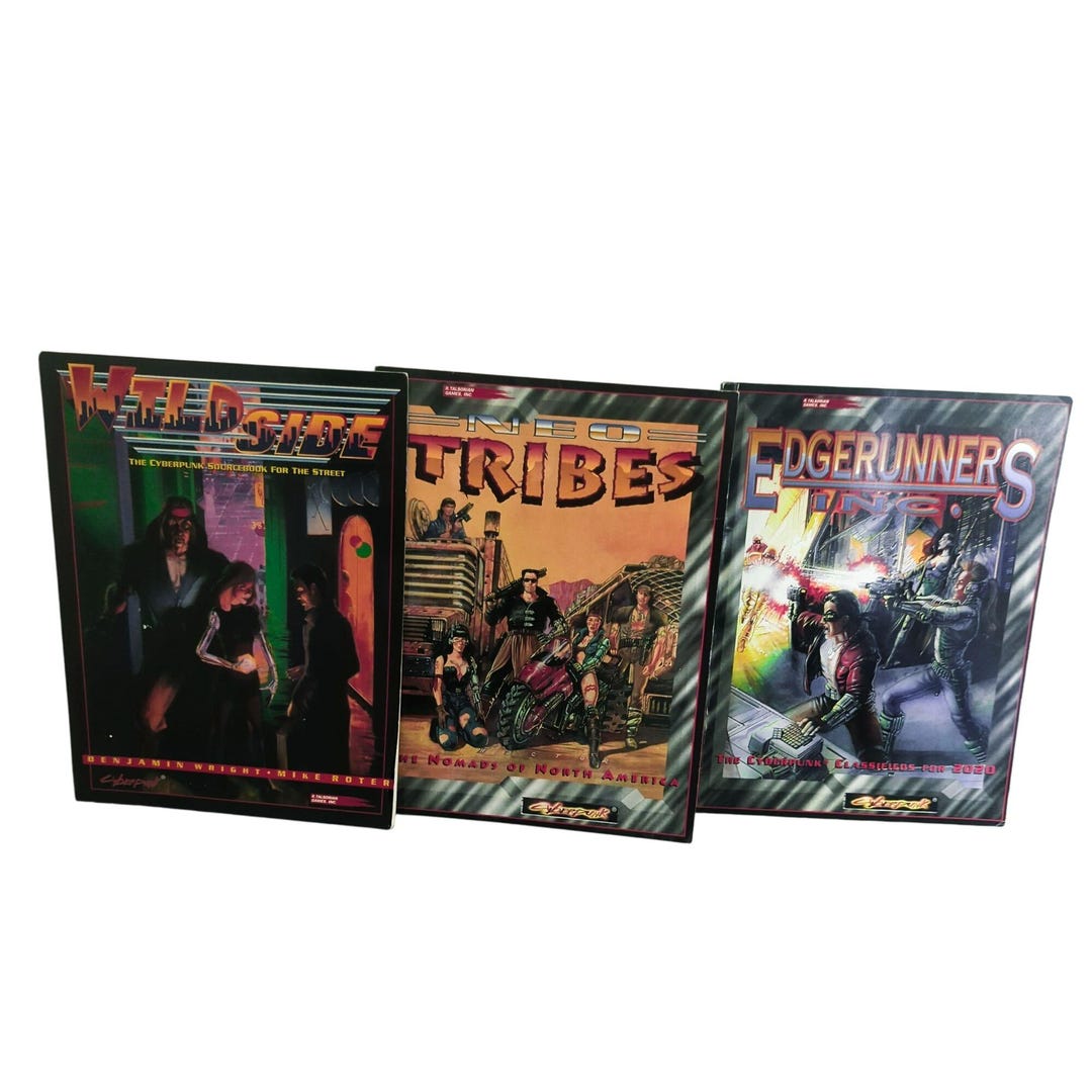 Cyberpunk Roleplaying Game Books Set of 3 R.talsorian Games - Etsy