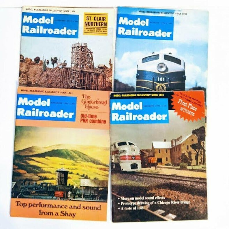 1973 Model Railroader Magazines, Lot of 9 Issues - Etsy