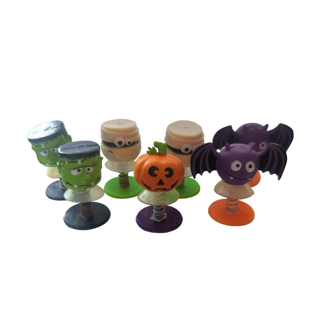 Halloween Miniature Spring-loaded Jumping Toys Frankenstein Mummy ...