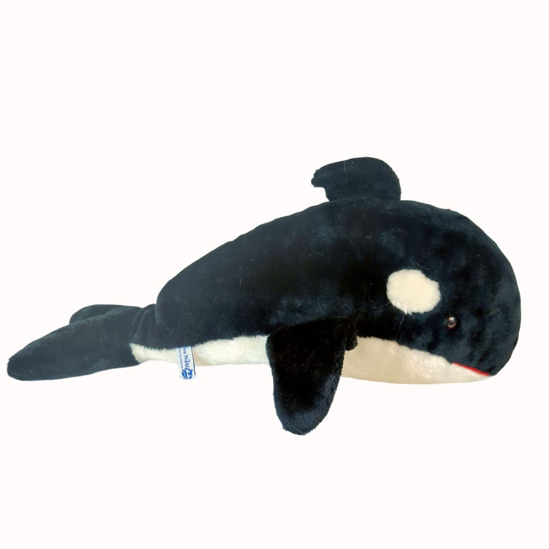 Sea World 1986 Shamu Orca Killer Whale Plush Toy Stuffed Animal 22" - Etsy