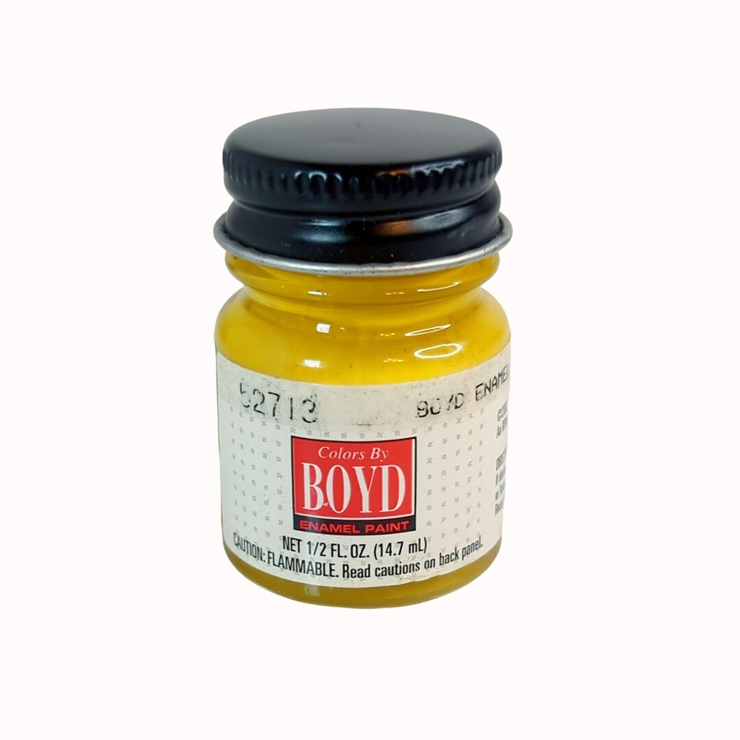 Vintage Testors Boyd Enamel Paint Dark Yellow #52713 1/2 Oz - Etsy