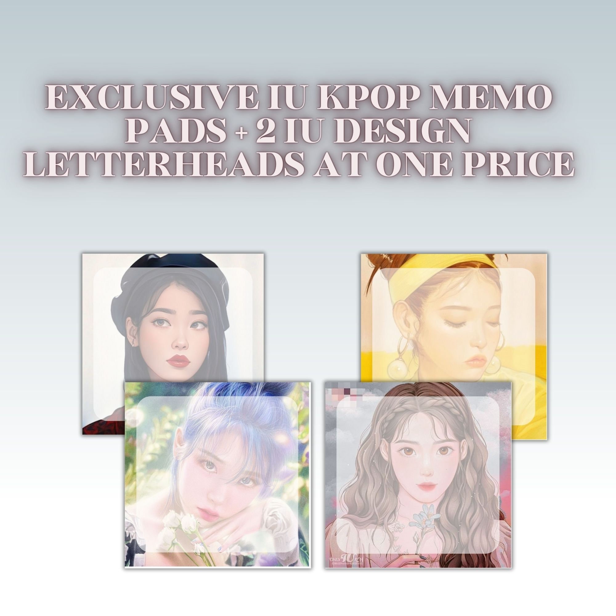 KPOP STATIONARY Printable / Cute Notepad / Cute Stationary / - Etsy