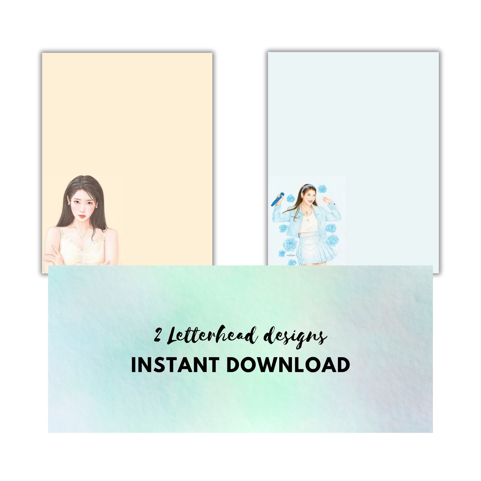 KPOP STATIONARY Printable / Cute Notepad / Cute Stationary / - Etsy