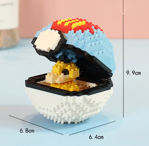 Pokemon and Pokeball Micro Building Blocks Nanoblocks Pikachu - Etsy
