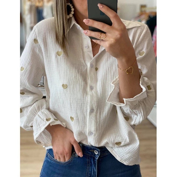 Heart Blouse - Etsy
