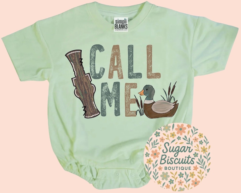 Duck Hunting Baby Romper, Call Me Romper, Hunting Themed Baby Outfit ...