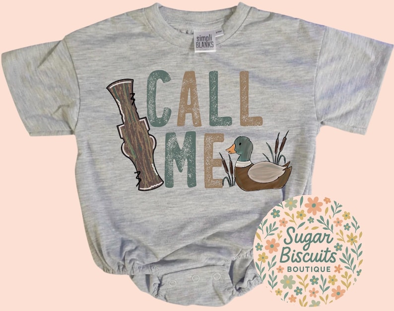 Duck Hunting Baby Romper, Call Me Romper, Hunting Themed Baby Outfit ...
