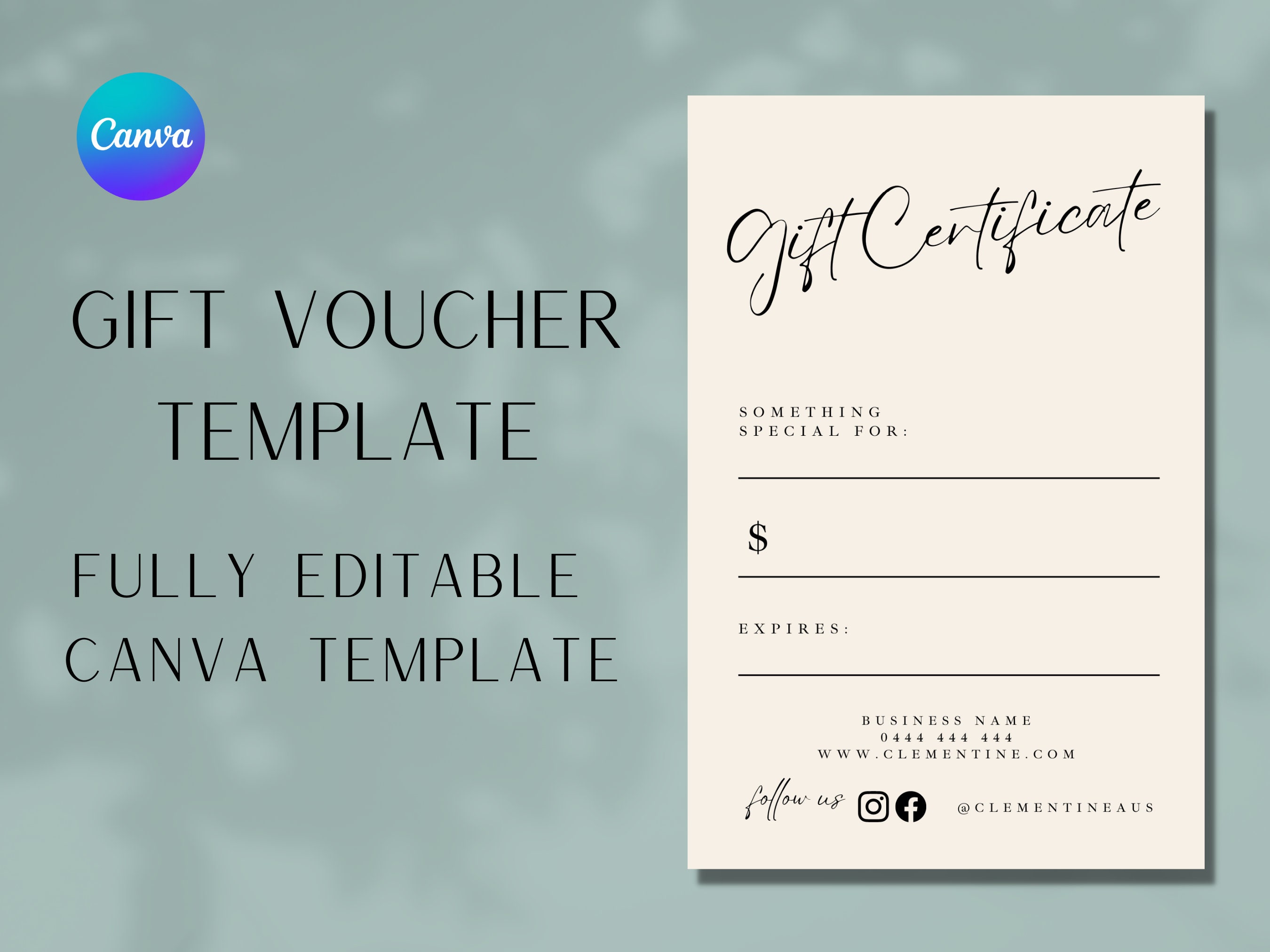 Business Gift Certificate Template