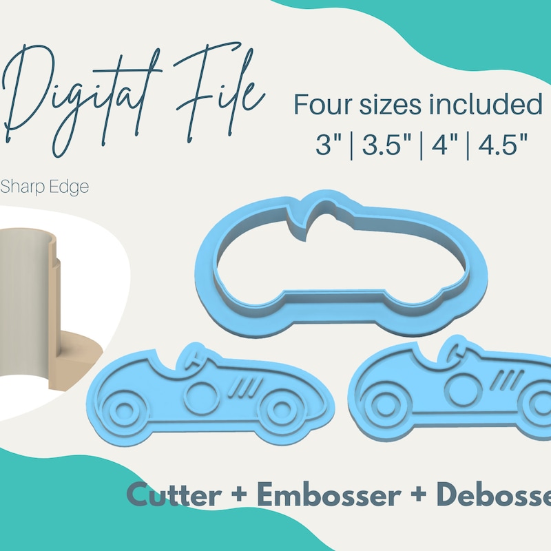 Vintage Car Cookie Stamp - Etsy