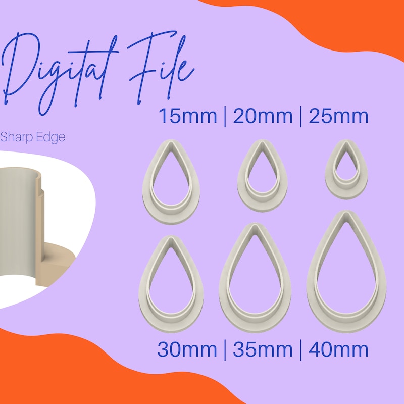 Tear Drop Shape - Etsy