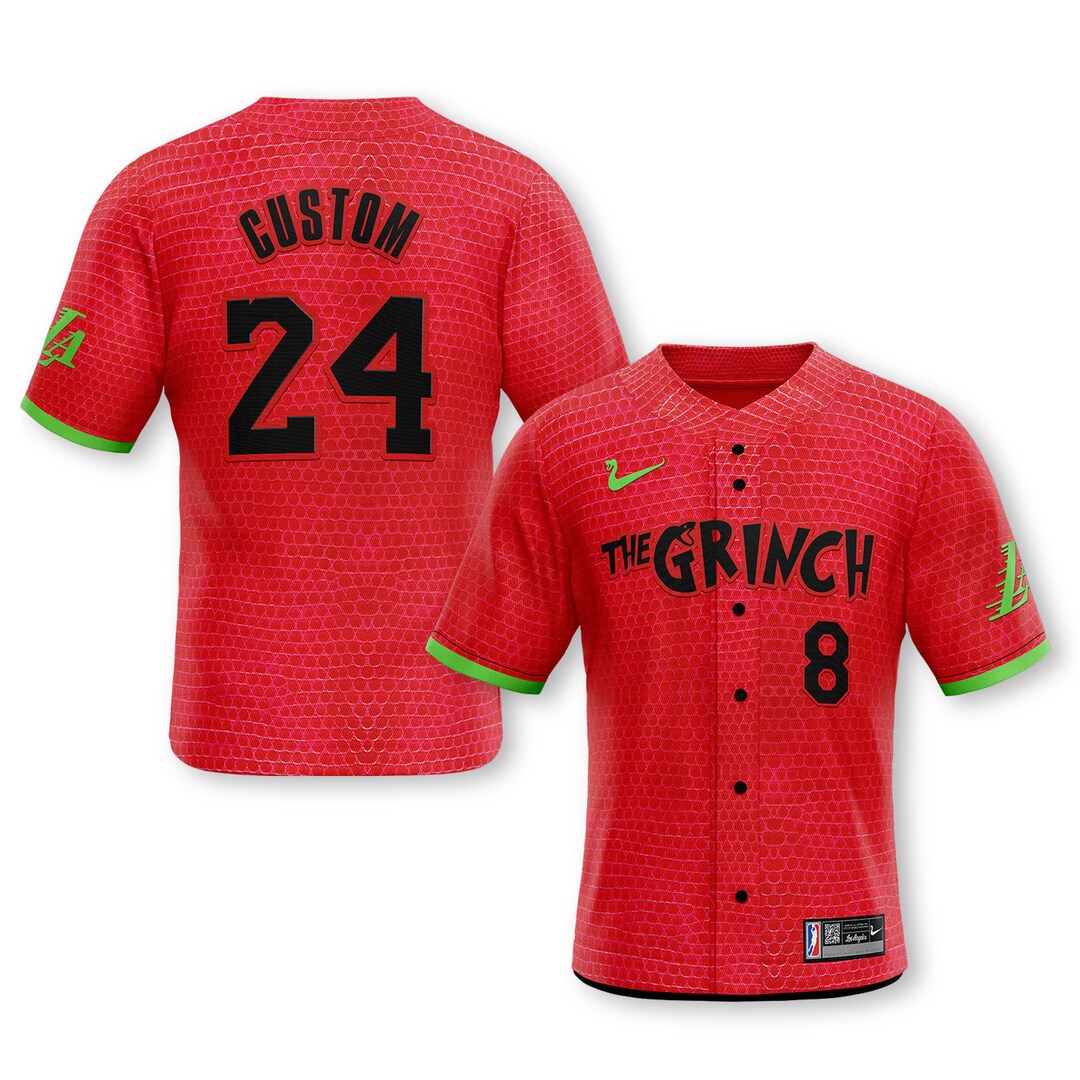 The Reverse Grinch Baseball Jersey - Etsy