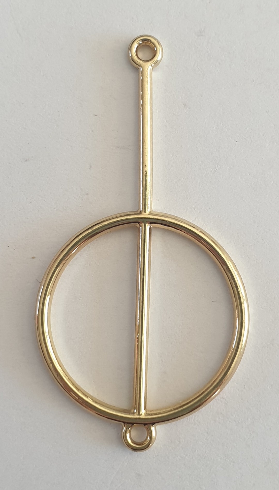 Geometric Gold Connector - Etsy