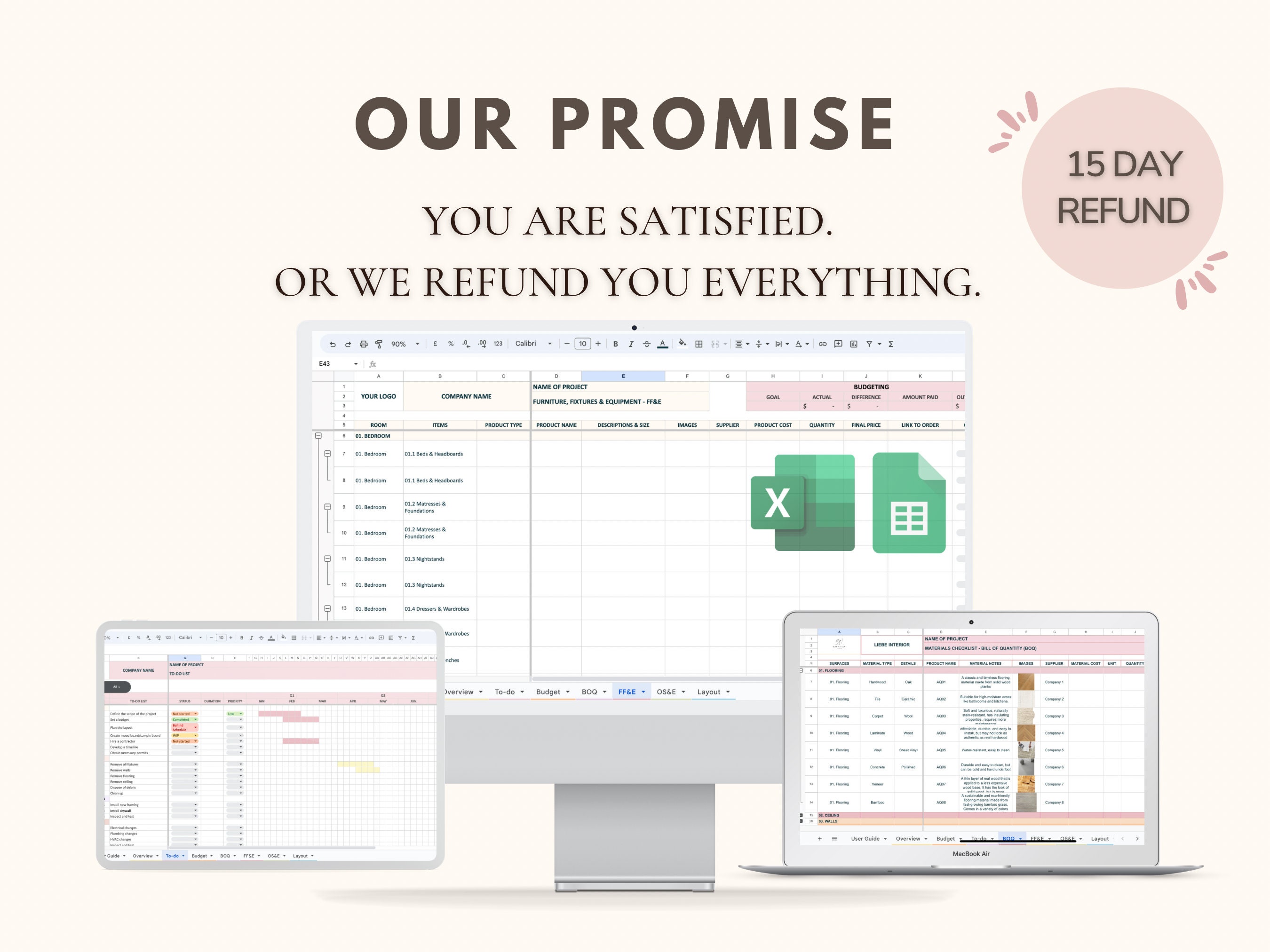 Interior Design Specification Template: Renovation Planner (google ...