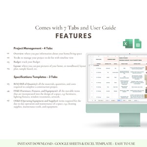 Interior Design Specification Template: Renovation Planner (google ...