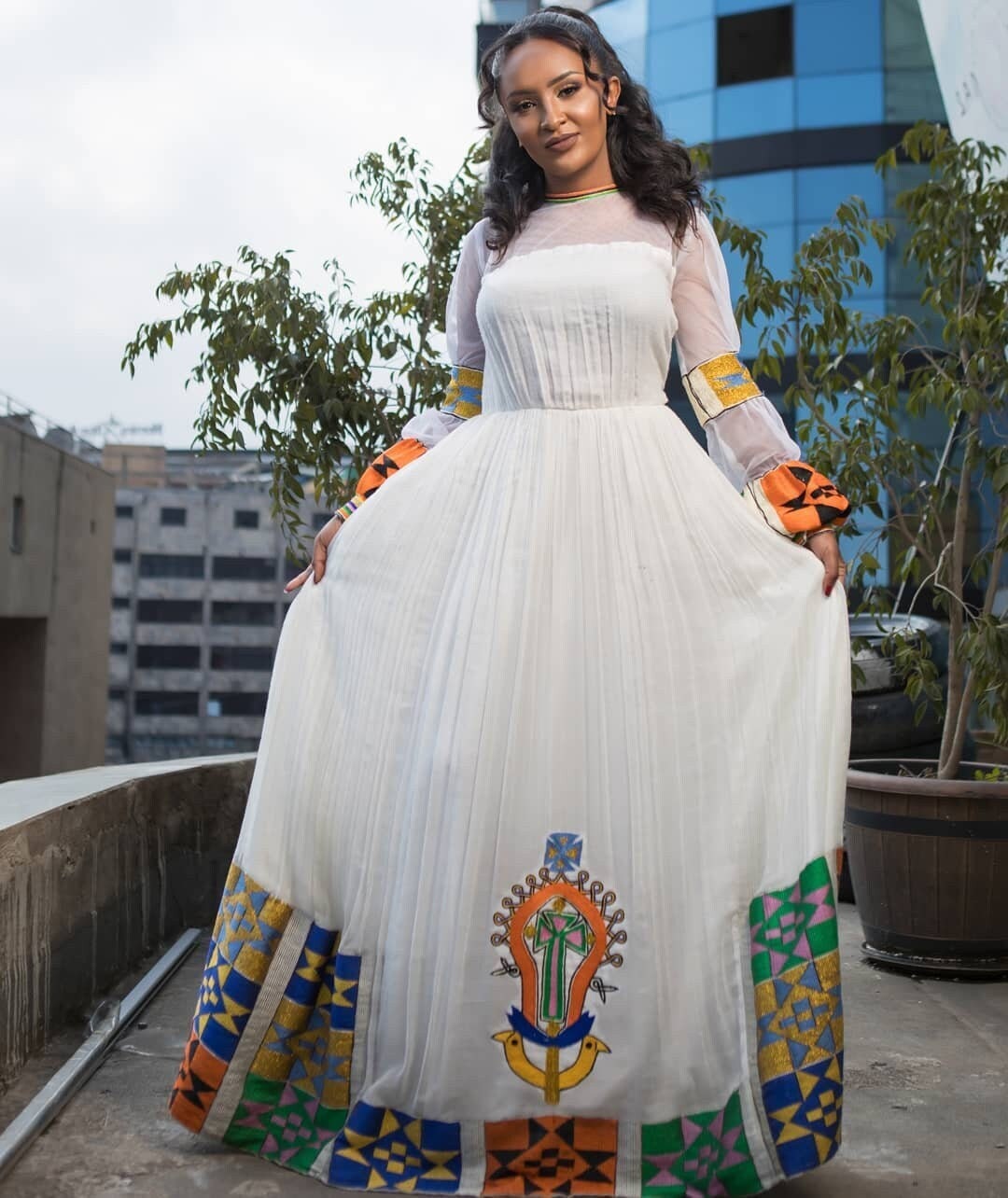 Patternish Habesha Kemis With Vibrant Design Habesha Kemis - Etsy