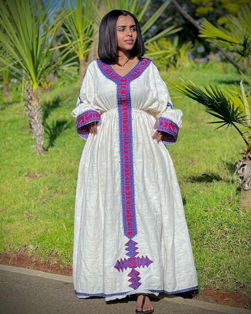 Modern Habesha Kemis Handwoven Habesha Libs Simple Habesha - Etsy