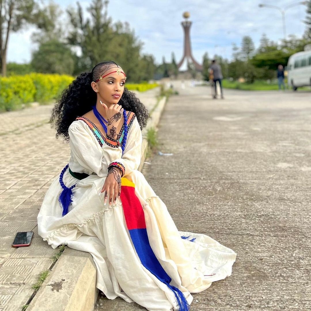 Simple Handwoven Tigray Dress Ethiopian Dress Design Ashenda - Etsy