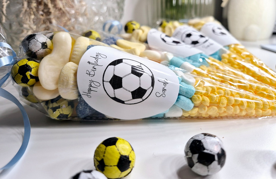 Football Sweet Cones Party Cones Football Inspired Sweet Cones Football ...