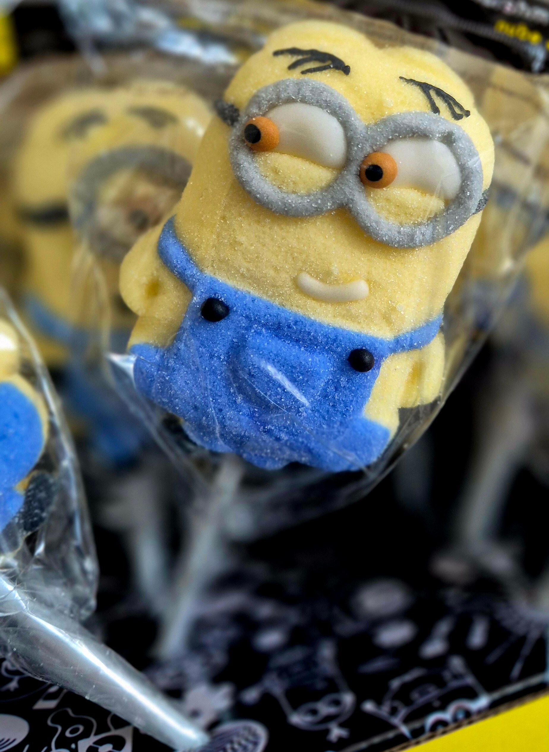 Minions Marshmallow Lollipops 8) Despicable Me Items Lollipops Tub