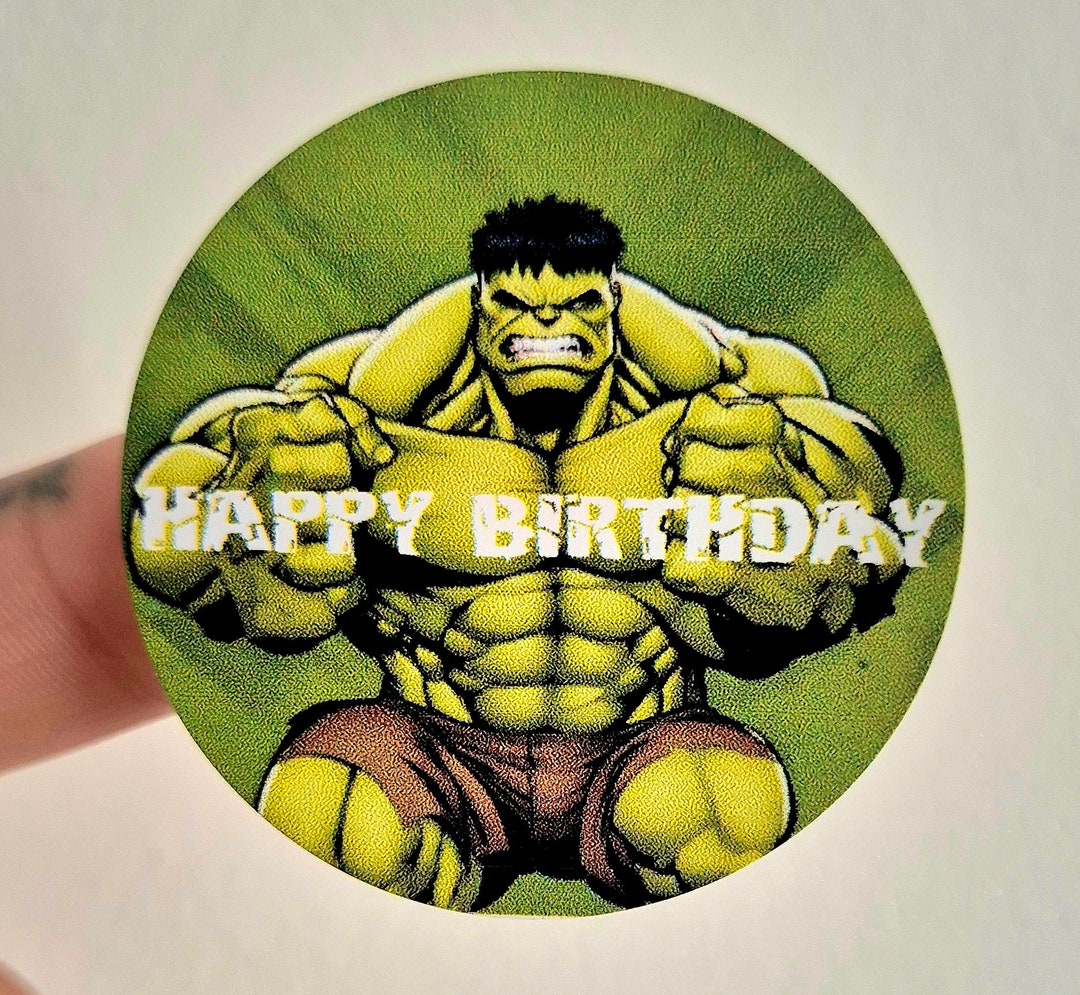 Hulk-inspired Themed Stickers 24 Glossy Hulk-inspired Stickers 45mm ...