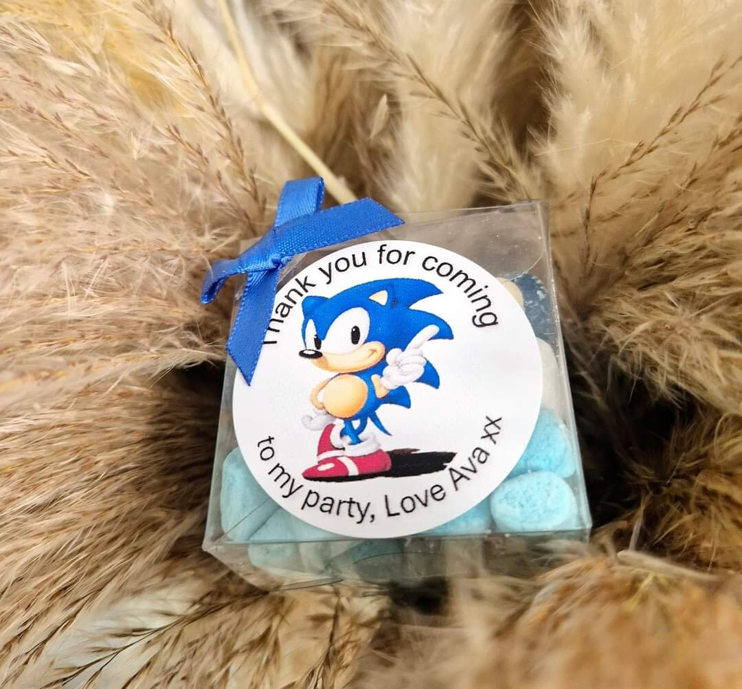 Sweet Cubes Sonic Inspired Sweet Boxes Personalised Filled Sweet Cubes ...