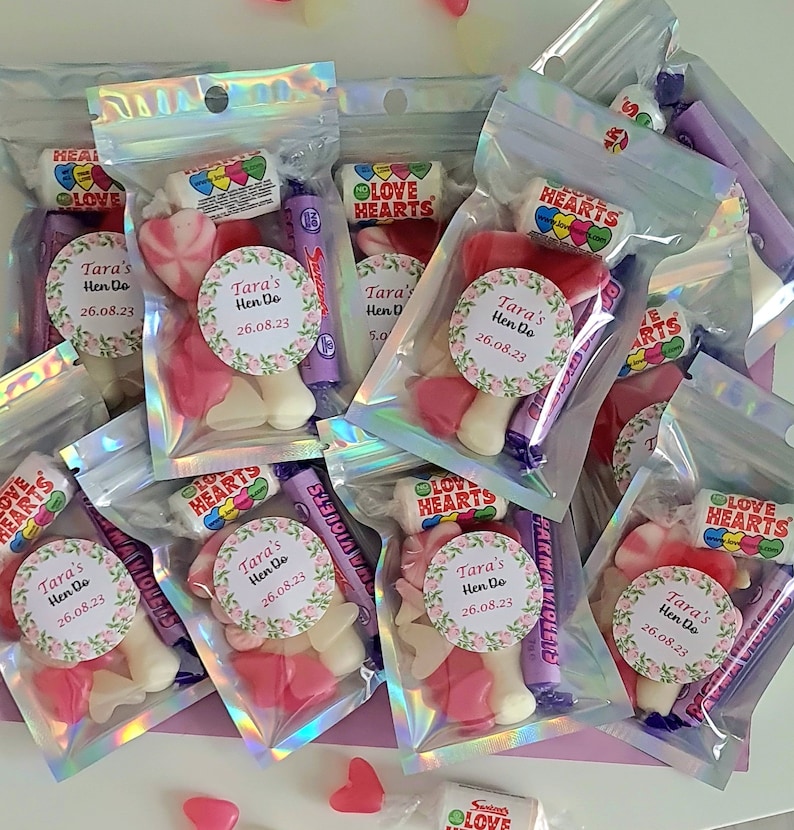 Party Favours Sweet Favours Hen Do Goodie Bag Favours Hen - Etsy UK
