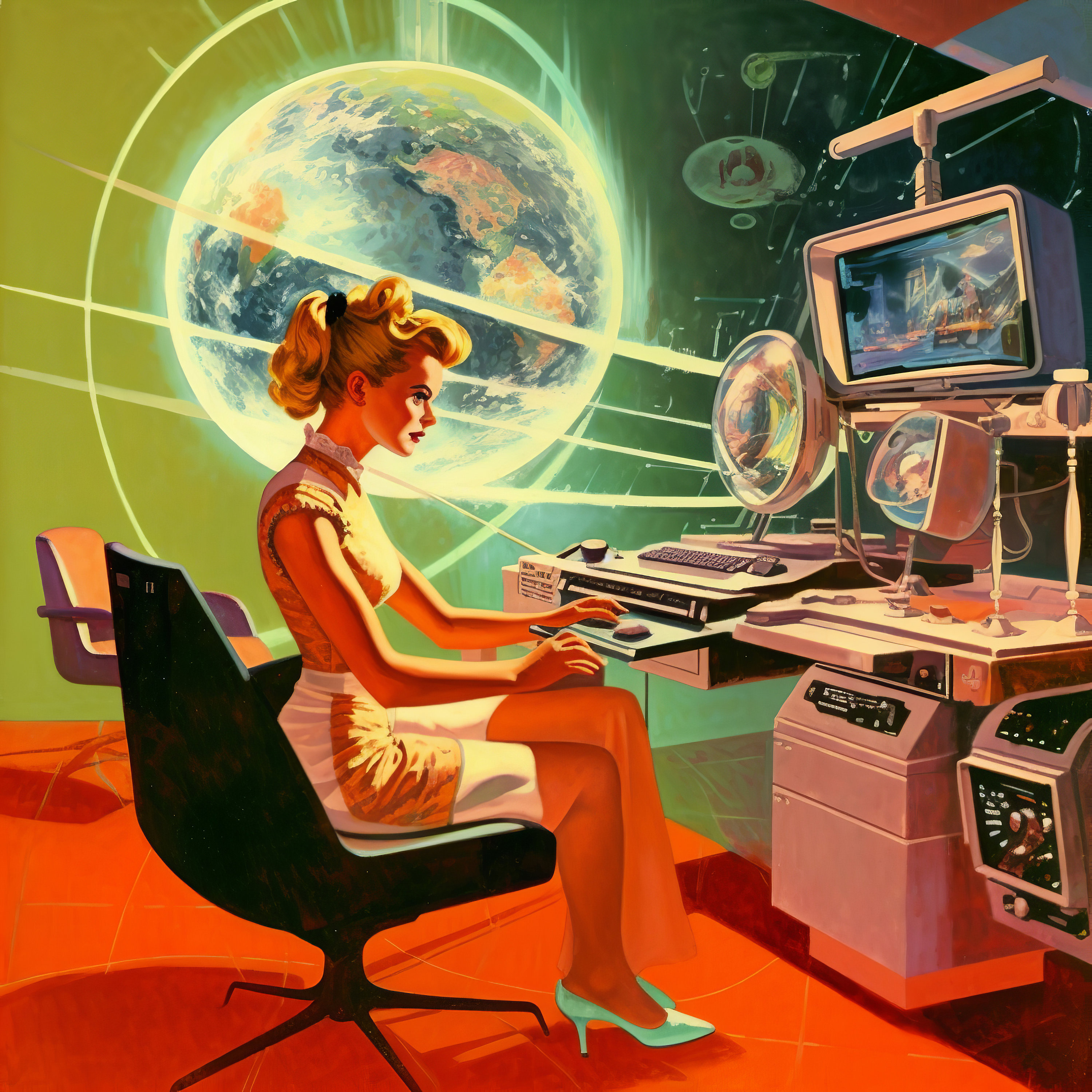 25 Retro Futuristic Images Vintage Style, Science Fiction ...