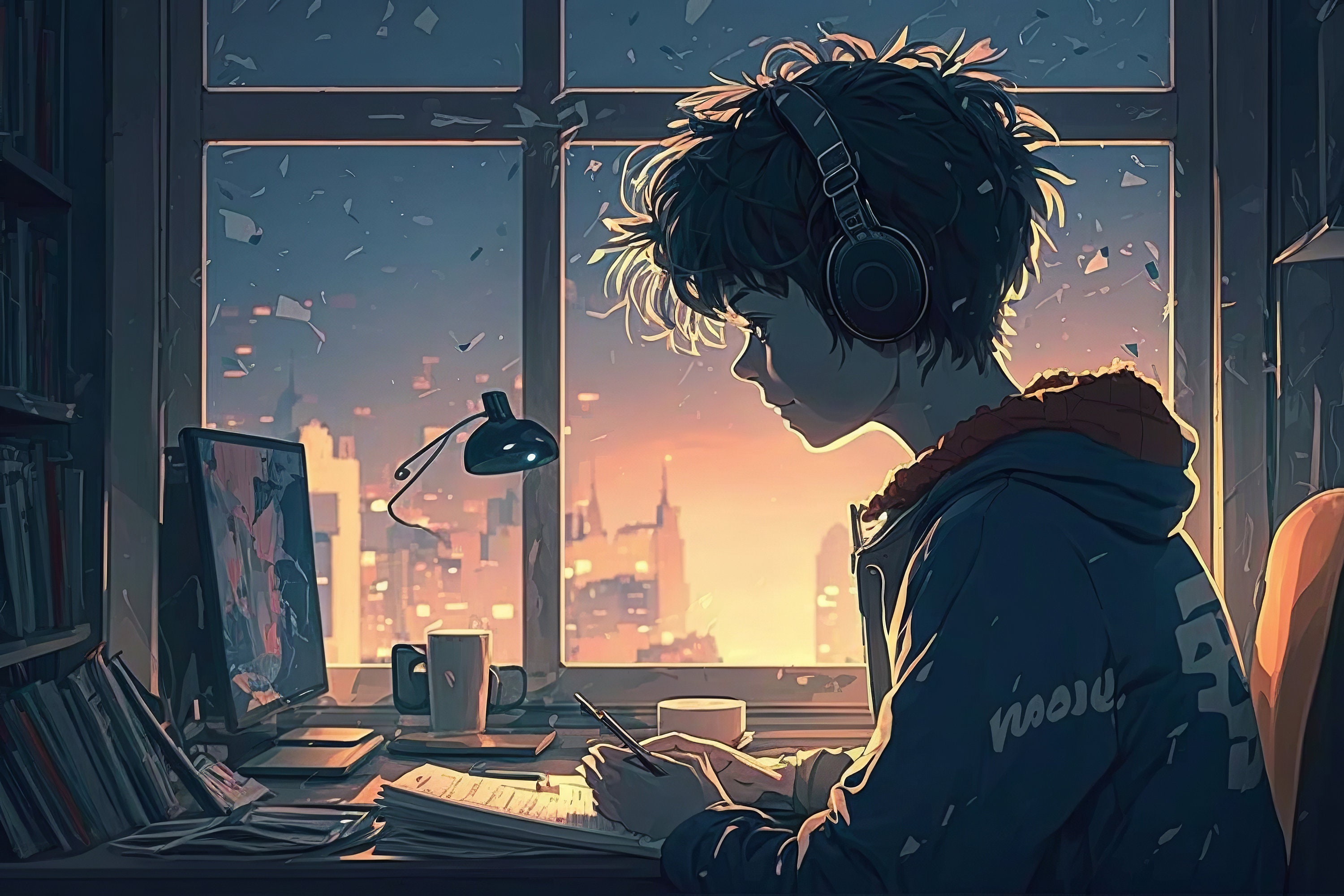 LOFI Pack of 100 Anime Style Images, Lo-fi Illustrations for Videos - Etsy