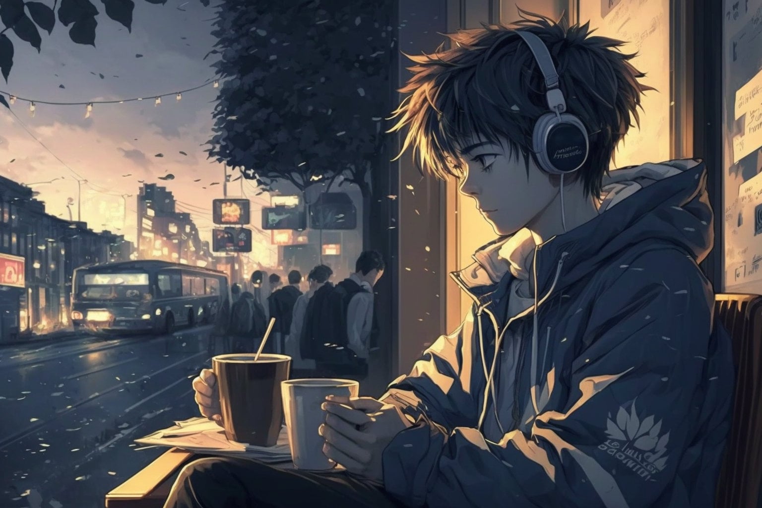 LOFI Pack of 10 Anime Style Images, Lo-fi Illustrations for Videos ...