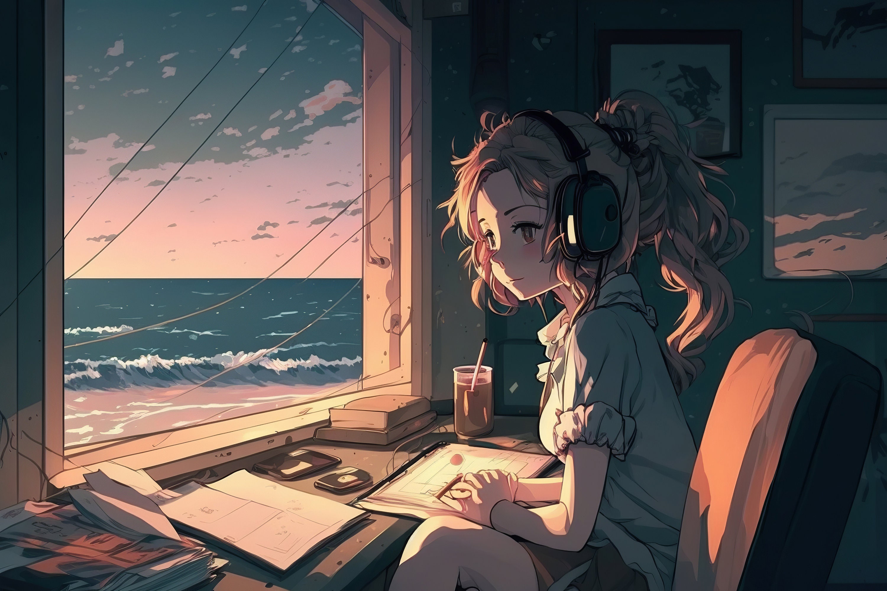 LOFI Pack of 100 Anime Style Images, Lo-fi Illustrations for Videos - Etsy