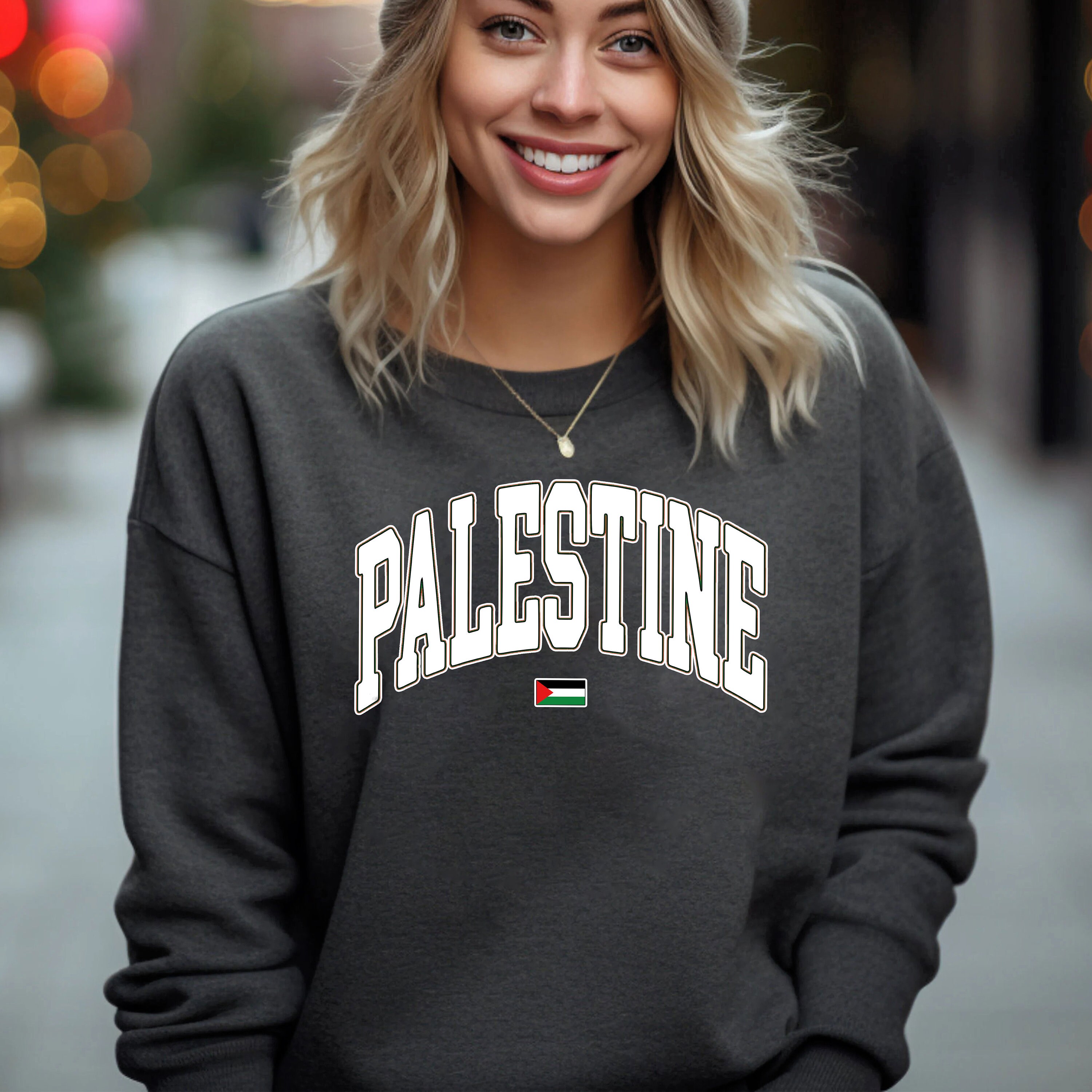 Palestine Flag Sweatshirt, Palestine Flag Crewneck, Free Palestine ...