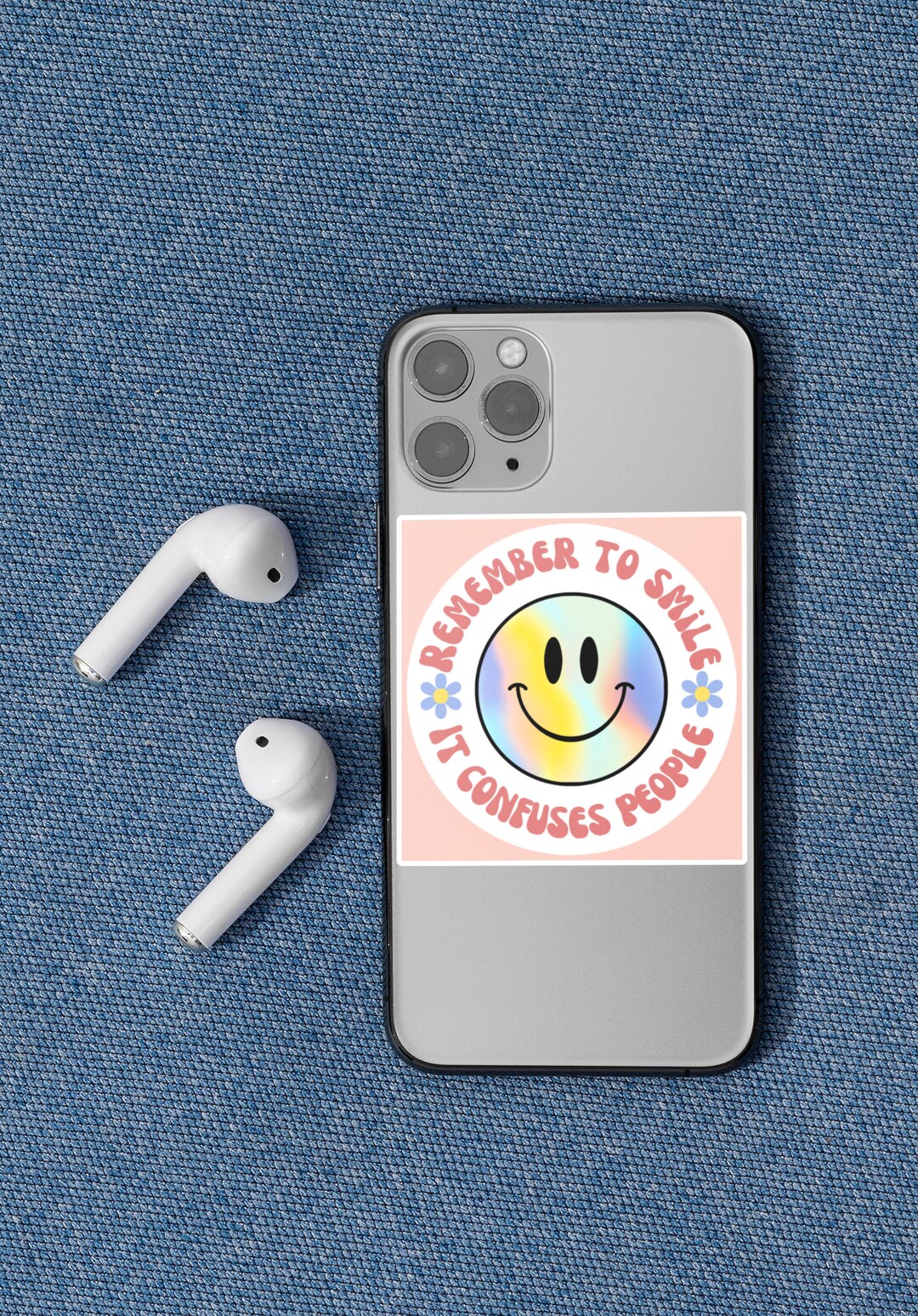 Printable Smiley Face Sticker, Funny Sarcasm Sticker Digital Download ...