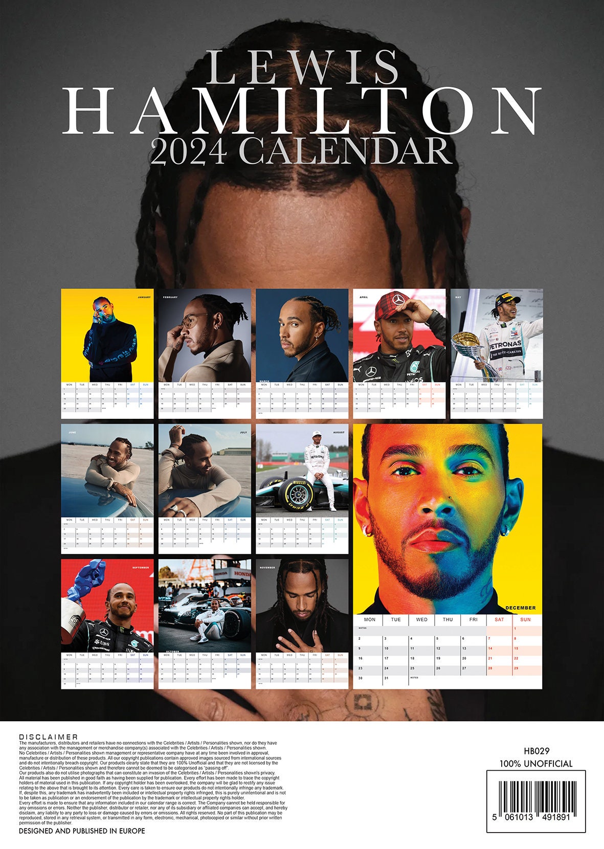 LEWIS HAMILTON 2024 Calendar DULUXE - Etsy Hong Kong