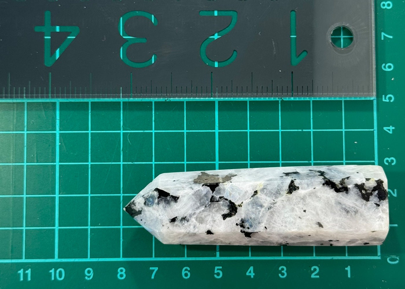 Rainbow Moonstone Towers With Blue Flash Natural Gemstone Crystal Point ...