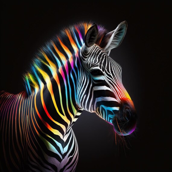 Neon Zebra Print Backgrounds