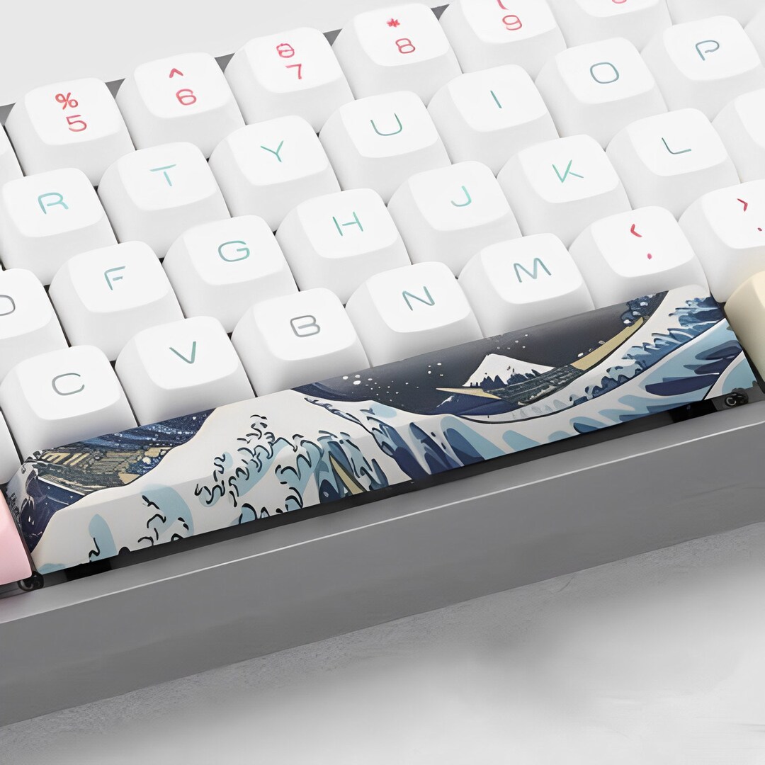 Wave Custom Keycaps Cherry MX Keycaps Artisan Keycaps - Etsy