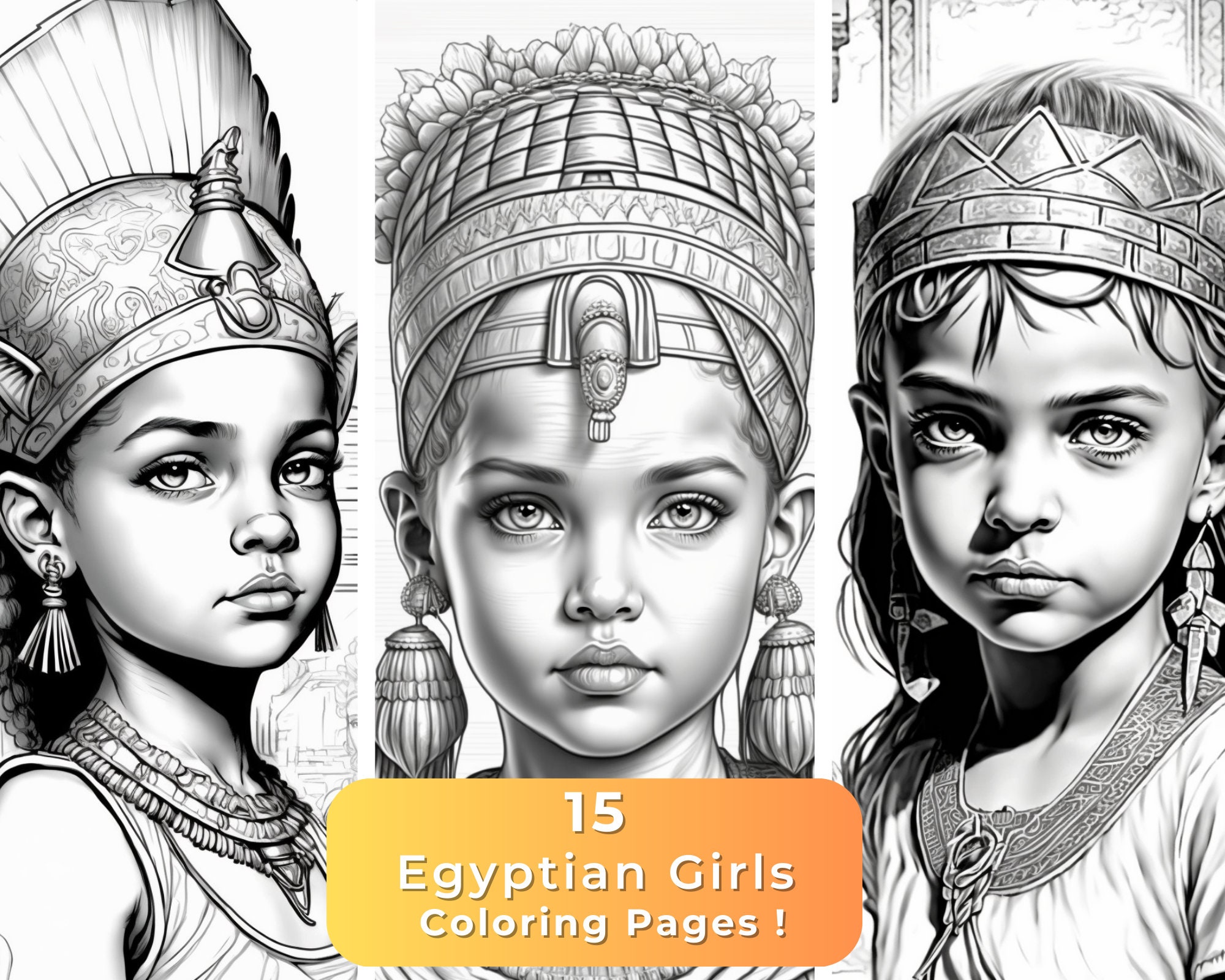 Egyptian Woman Coloring Page