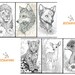 MAXI PACK 15 Realistic Animals Coloring Pages Printable Digital ...