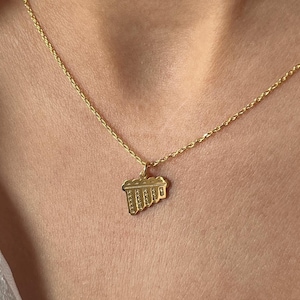 Gold Pan Flute Necklace Sterling Silver Instrument Pendant - Etsy