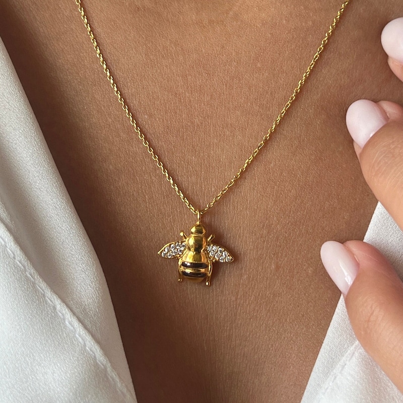 Bee Necklace - Etsy