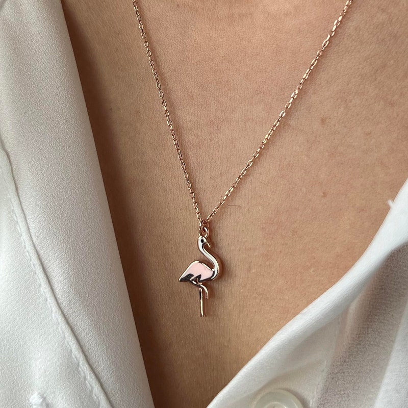 Flamingo Necklace - Etsy