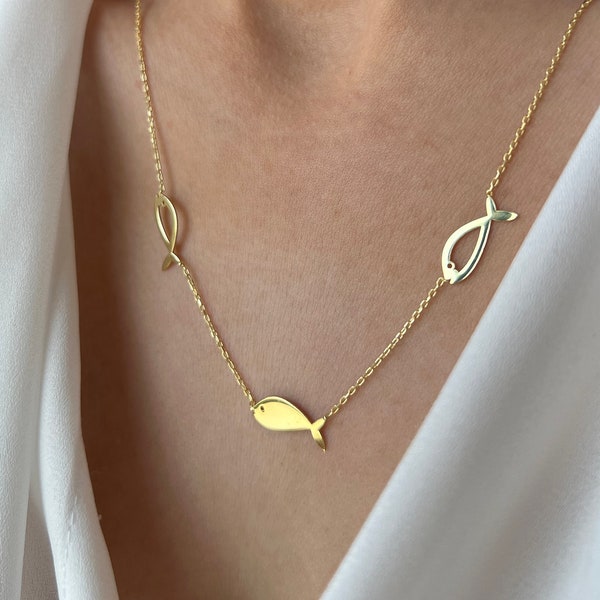 Fish Necklace - Etsy