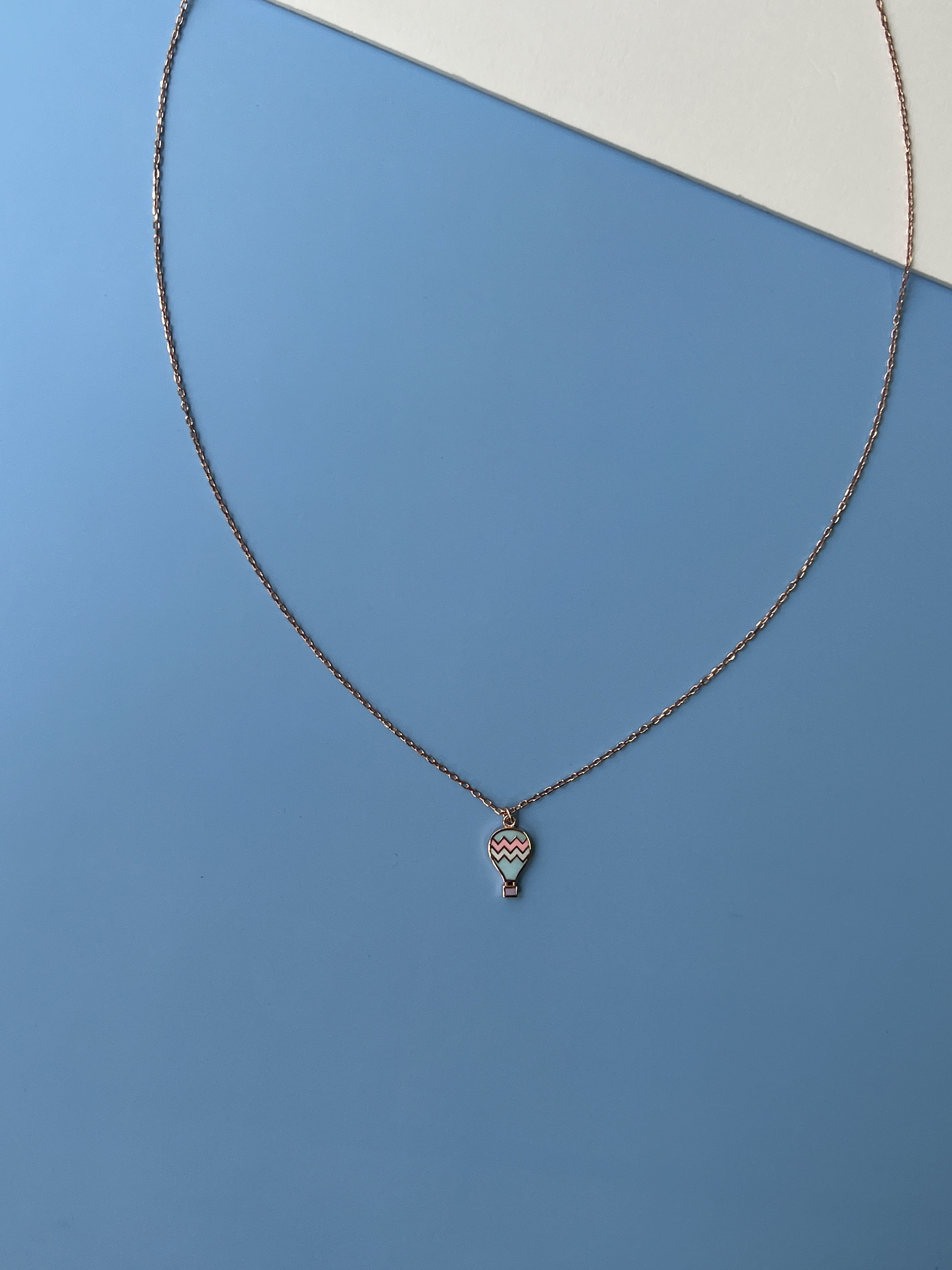 Balloon Necklace 14K Gold Plated Air Pendant Children - Etsy