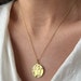 Gold Face Necklace Ancient Greek Coin Pendant Sterling Silver - Etsy
