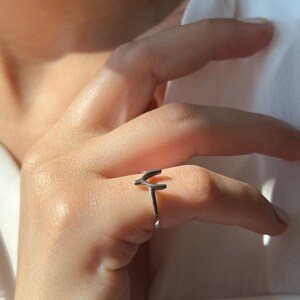 Wishbone Ring 925 Sterling Silver 14K Gold Plated Luck Jewelry - Etsy