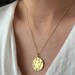 Gold Face Necklace Ancient Greek Coin Pendant Sterling Silver - Etsy
