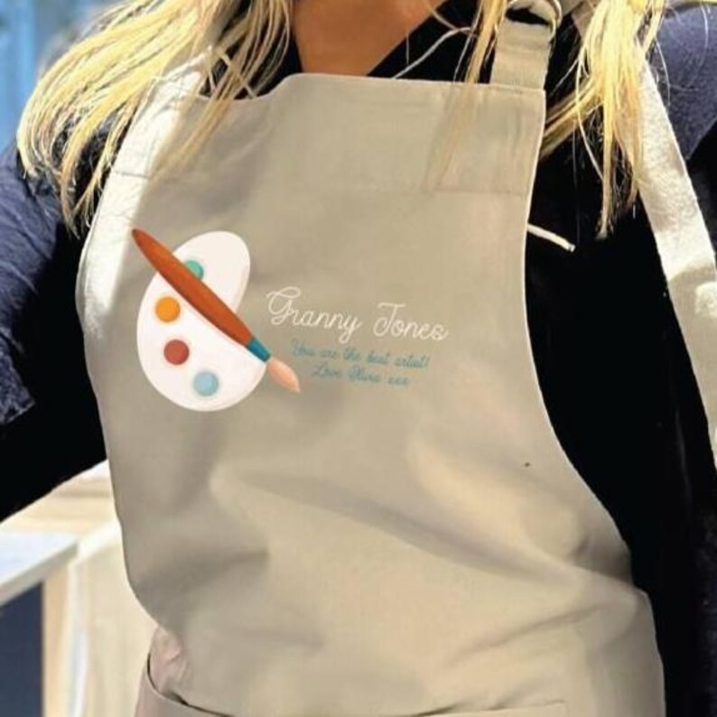 Personalised Artist Painting Apron - Etsy